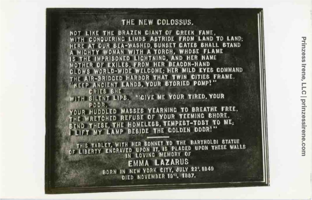 “Give me your tired, your poor, Your huddled masses yearning to breathe ...