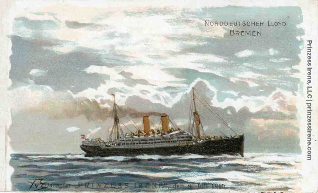 Clouds, Sun and Sea, July 1910 – Prinzess Irene